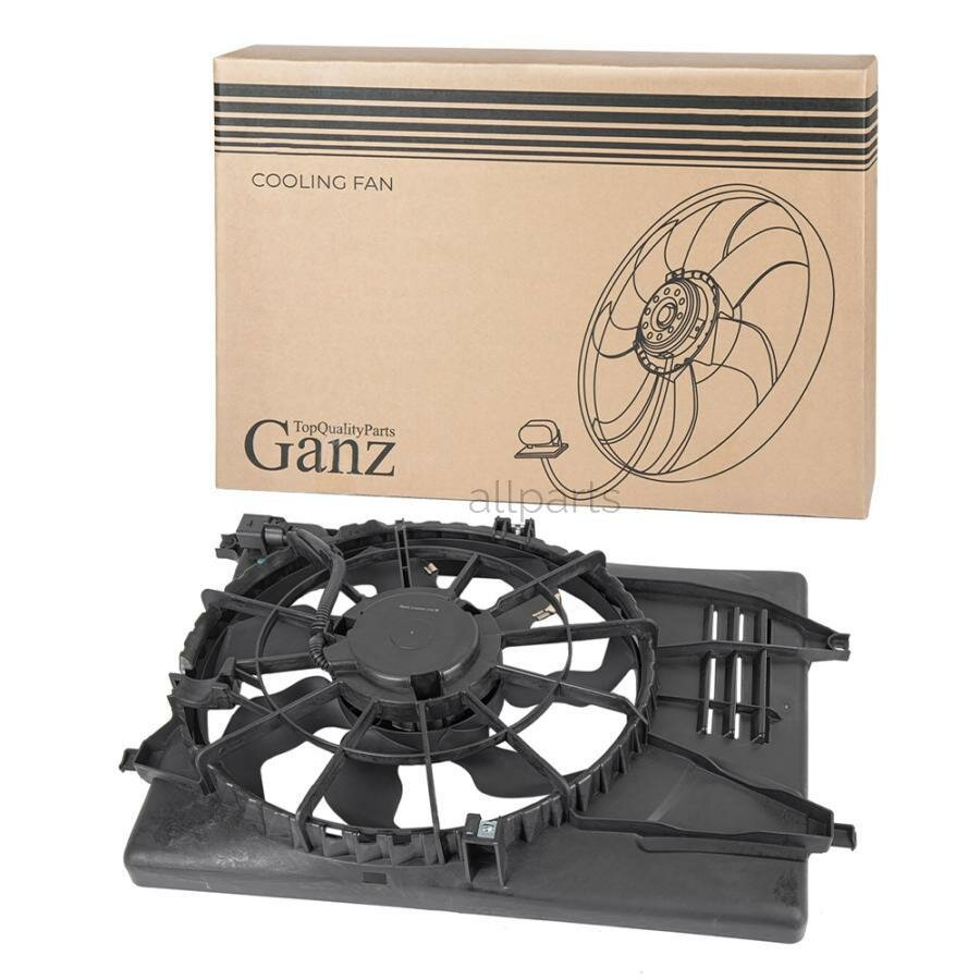 GANZ GIC06495 Вентилятор радиатора в сборе (с резистором) для HYUNDAI Tucson 15-/KIA Sportage 16- GANZ GIC06495