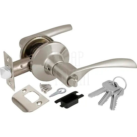 Ручка Ajax (Аякс) защелка DK610 ET (кл./фик.) матовый никель