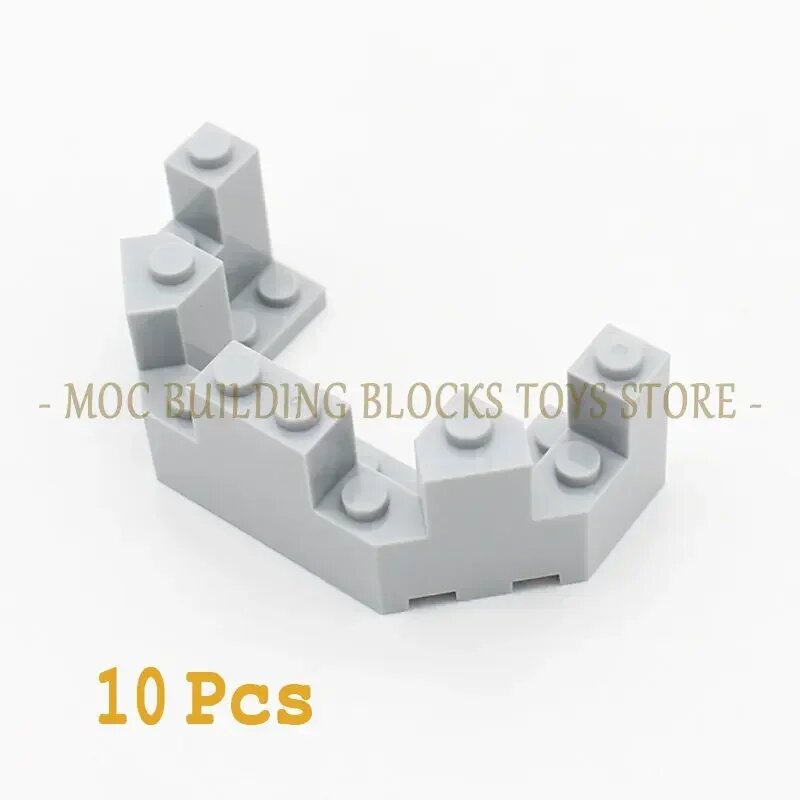 JILE Пластиковый блочный конструктор горный пейзаж Серый, 6066-Light Gray