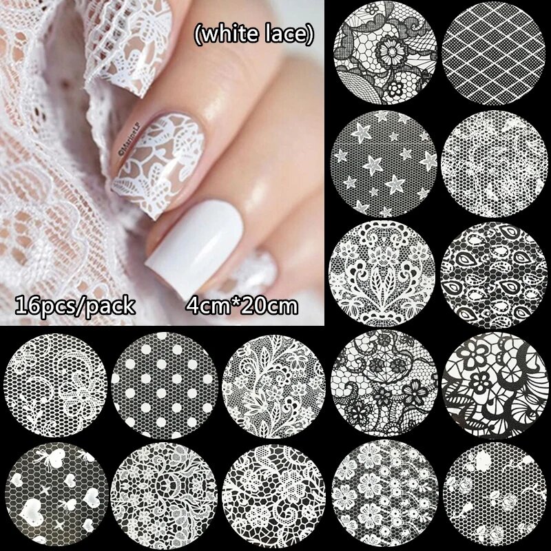 Кружевная фольга для ногтей Misscheering 2