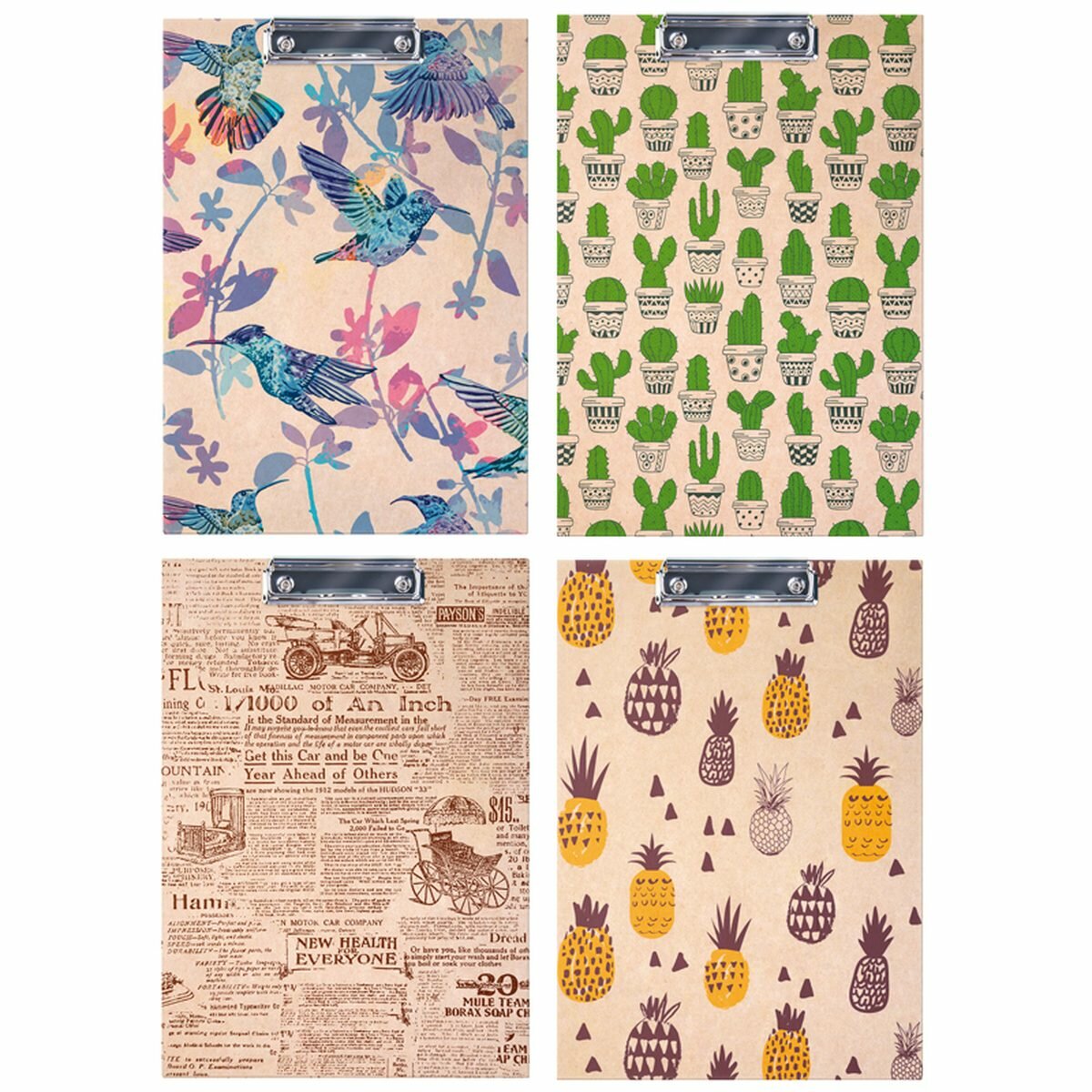 Доска-планшет Berlingo Craft (А4, до 50 листов, картон/крафт-бумага) с рисунком (APp_04400)