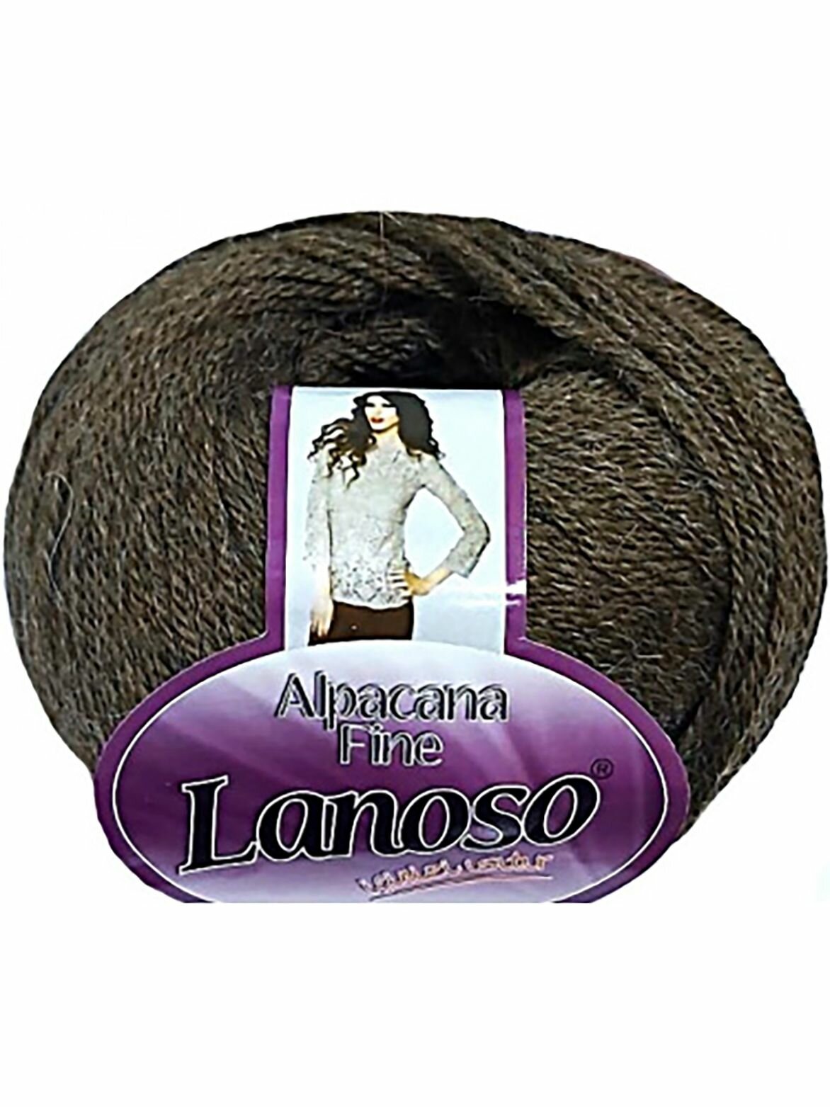 5 Мотков, Lanoso ALPACANA FINE, 35% Шерсть, 25% Альпака, 40% Акрил / 100 гр. - 220 м, Цвет-909