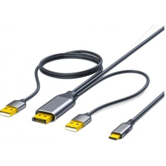 Кабель-адаптер Ks-is KS-877-3 DisplayPort в USB Type-C 3м