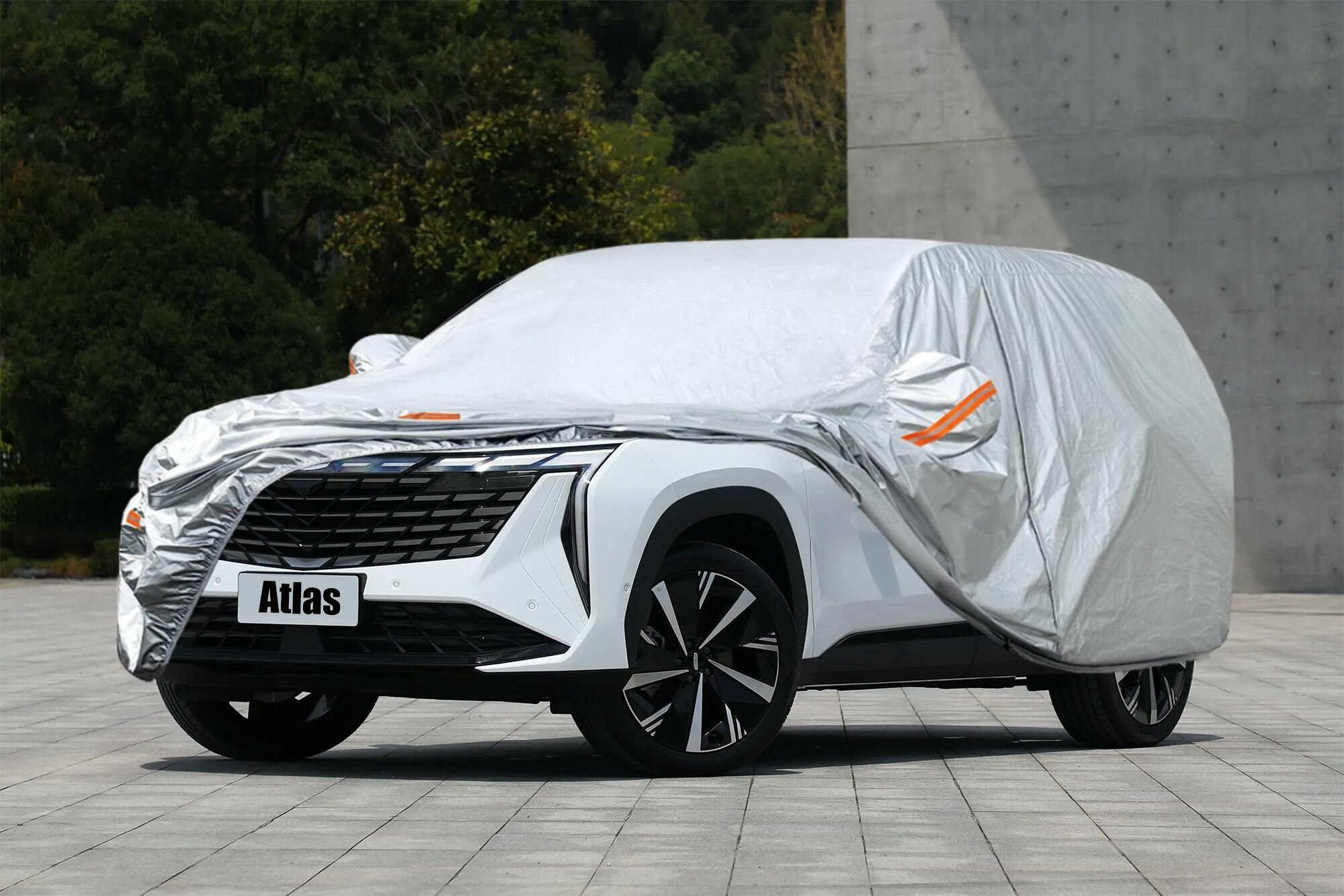 Тяжелый тент-чехол для автомобиля Geely Atlas с защитой от солнца, ветра и снега водонепроницаемый и морозостойкий