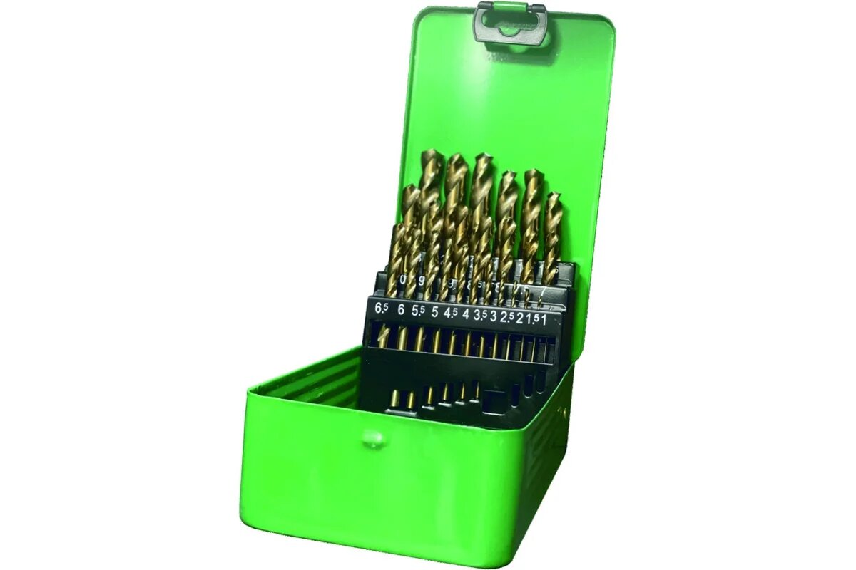Резолюкс Набор свёрл по металлу в металл. кейсе Р6М5К5 из 25-ти шт. (1-13x0.5мм) 26495