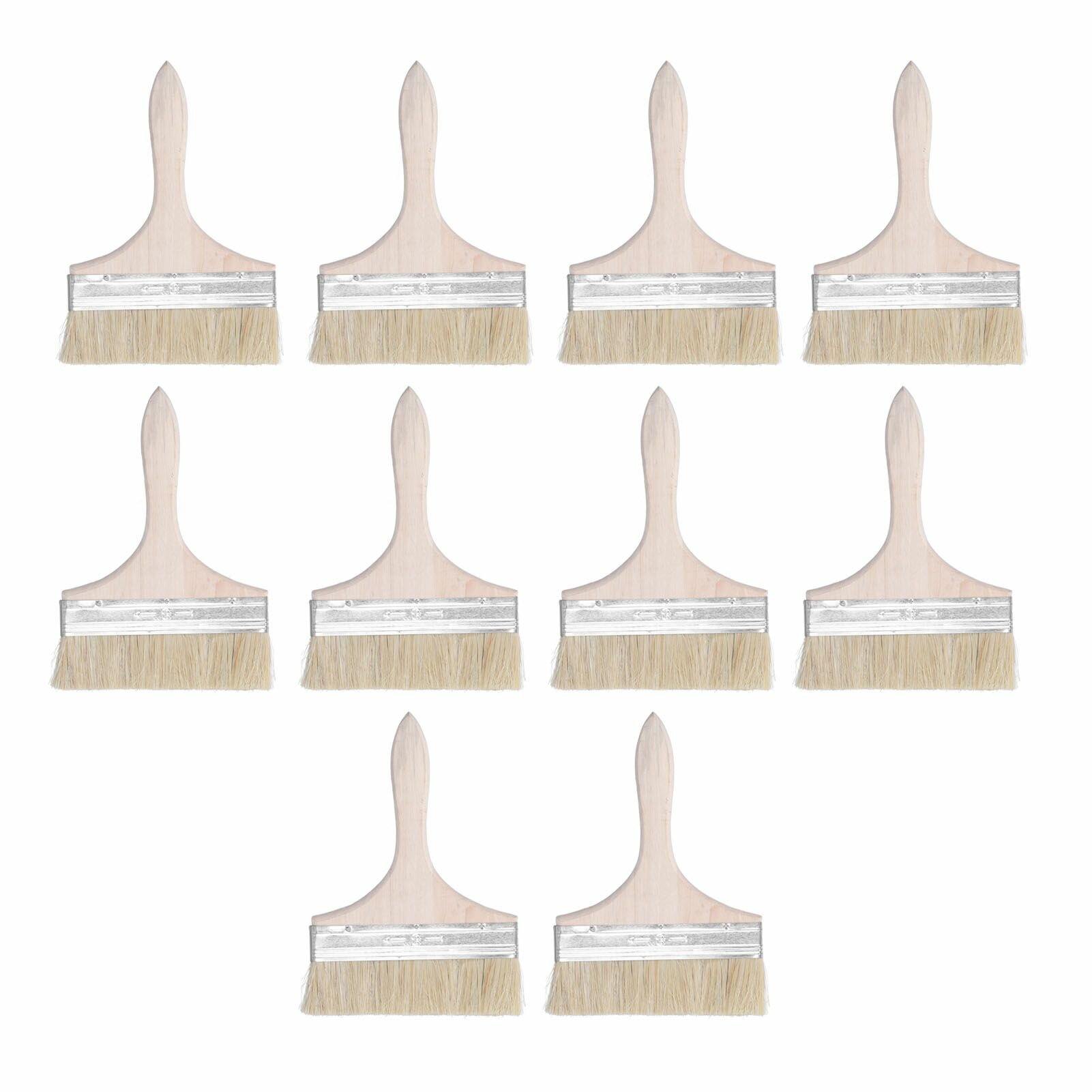10 шт. Щетки искусственная щетина 6,5" деревянная ручка для краски