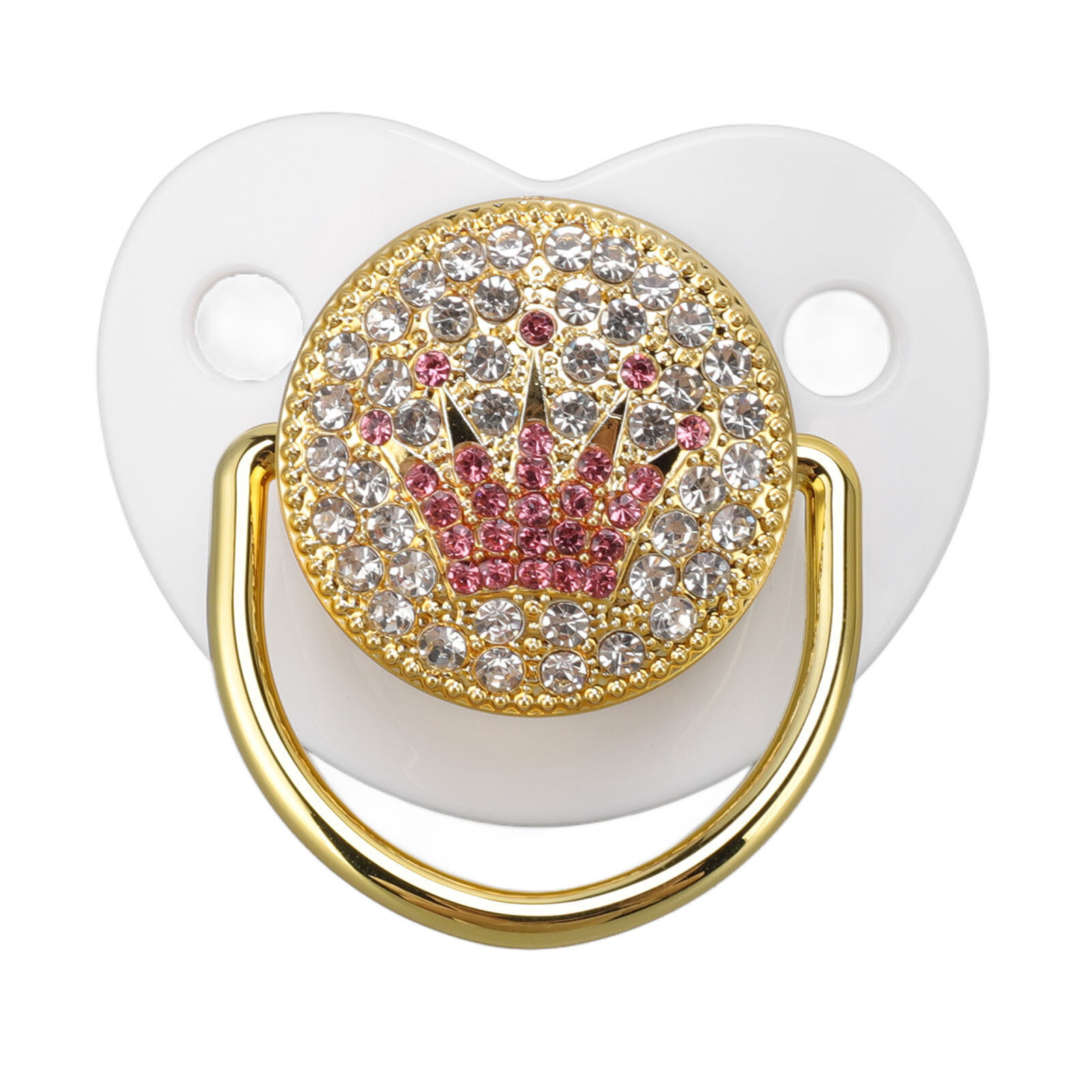 Детская соска Ультралегкая мягкая блестящая силиконовая соска для новорожденных от 6 до 18 месяцев, белая