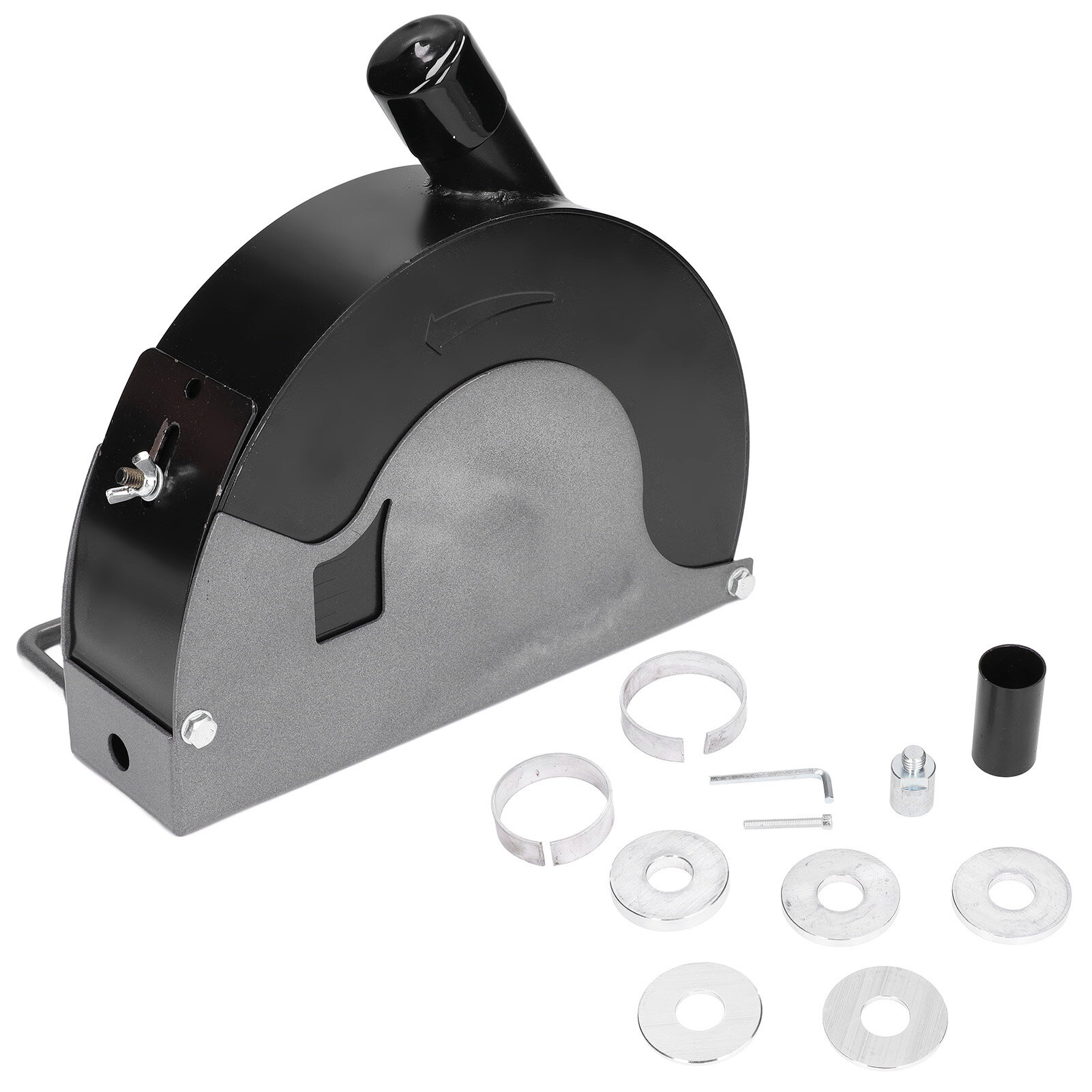 Q 230F 9-дюймовая угловая шлифовальная машина, пылезащитный чехол для двойной пилы 230, долбежка, сухая резка