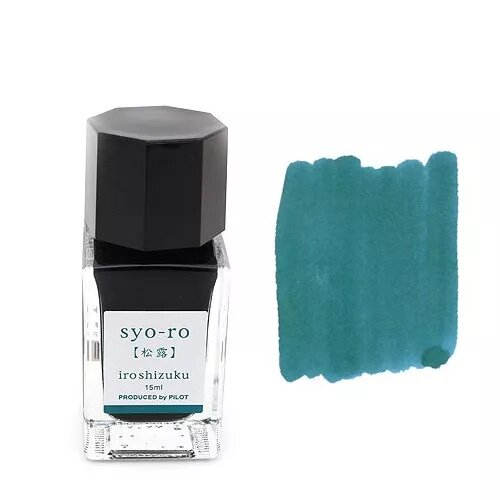 Чернила для перьевых ручек Pilot Iroshizuku Syo-Ro темно-бирюзовые 15 мл (INK-15-SY)