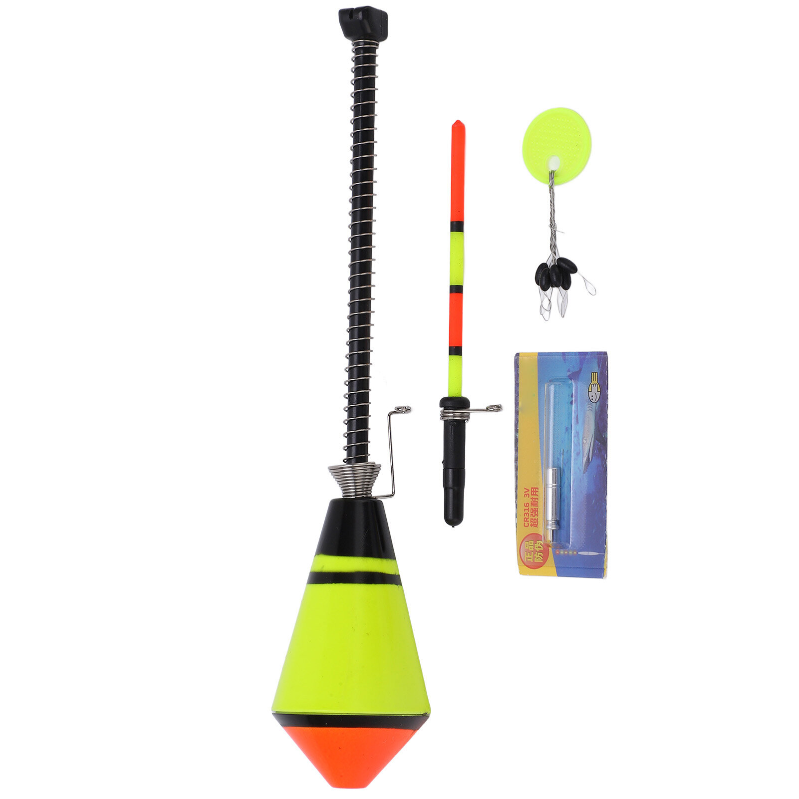 Portable Automatic Fishing Bobber Universal Fast Float with Spring for Outdoor Activity