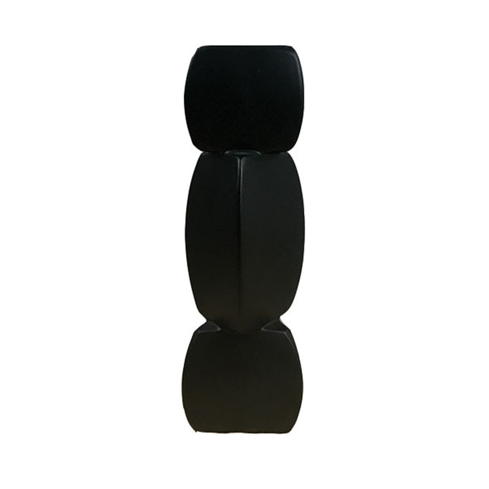 Ваза в форме корня лотоса, гениальная однотонная керамическая декоративная ваза для цветов для гостиной, спальни, офиса, черная, маленькая