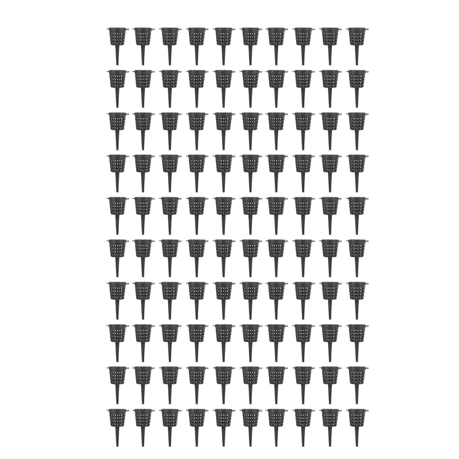 Корзины для удобрений для бонсай 100 шт, портативные сетчатые держатели для удобрений с крышкой для суккулентов, орхидей, горшечных растений и многого другого