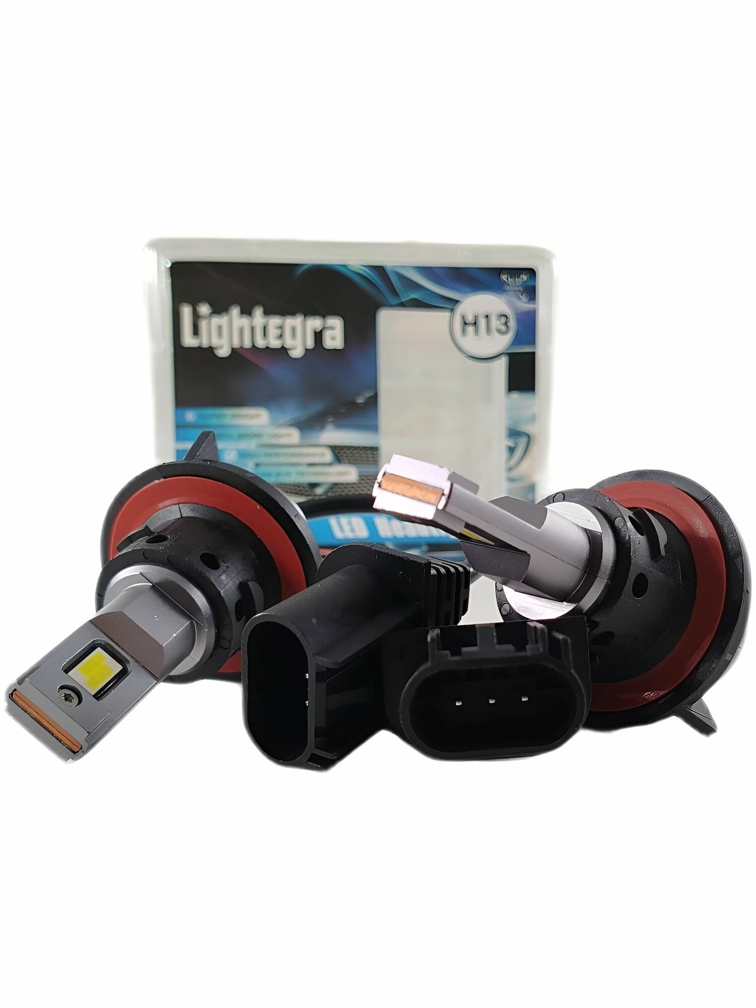 Лампа светодиодная HB5 (9007). Без вентилятора и радиатора. 9-32 В 70 Вт. Серия J7, 4000 Лм, 6000К, CANBUS