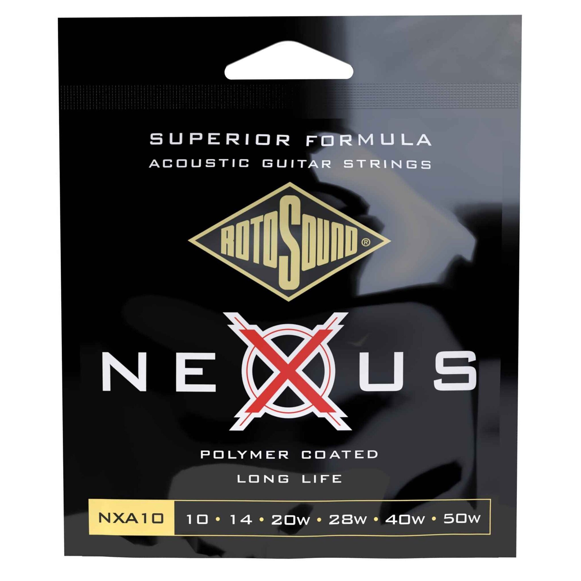 Струны для акустической гитары ROTOSOUND NXA10 10-50