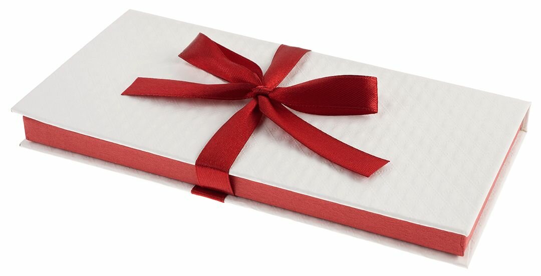 Коробка для денег Дон Баллон Атласная лента, цвет белый 17,2х8,3х1,6 см