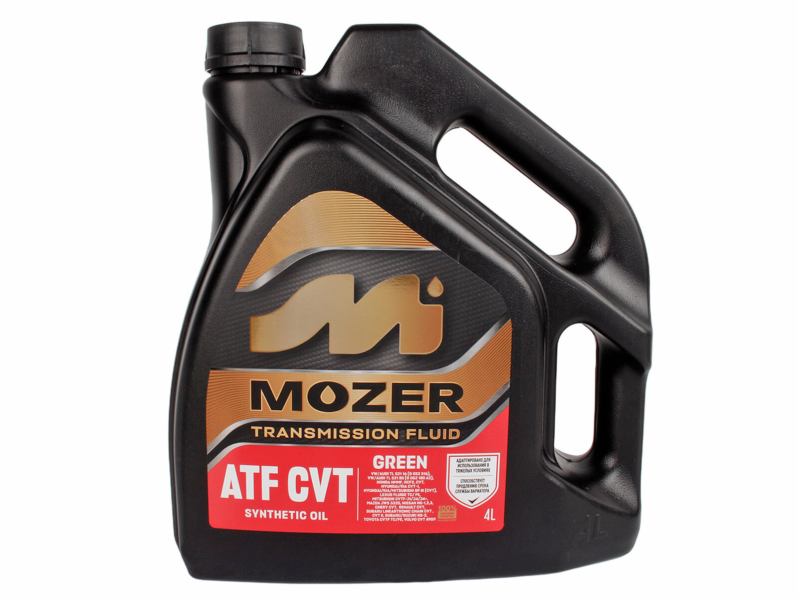 Масло трансмиссионное MOZER "Transmission Fluid ATF", синтетическое, для вариатора, 4 л