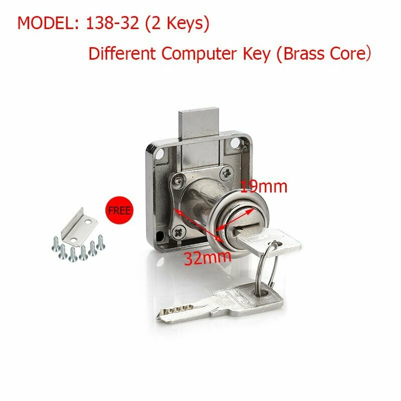 Блокировка для мебели naierdi медные замки ящиков, шкаф, стол, засов, защелка, домашние с 2 ключами гардероба, мебельная