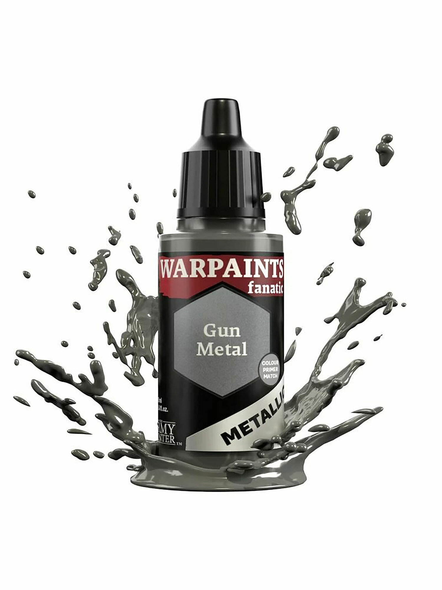 Краска акриловая Army Painter серии Warpaints Fanatic - Metallic Gun Metal WP3193, 18 мл