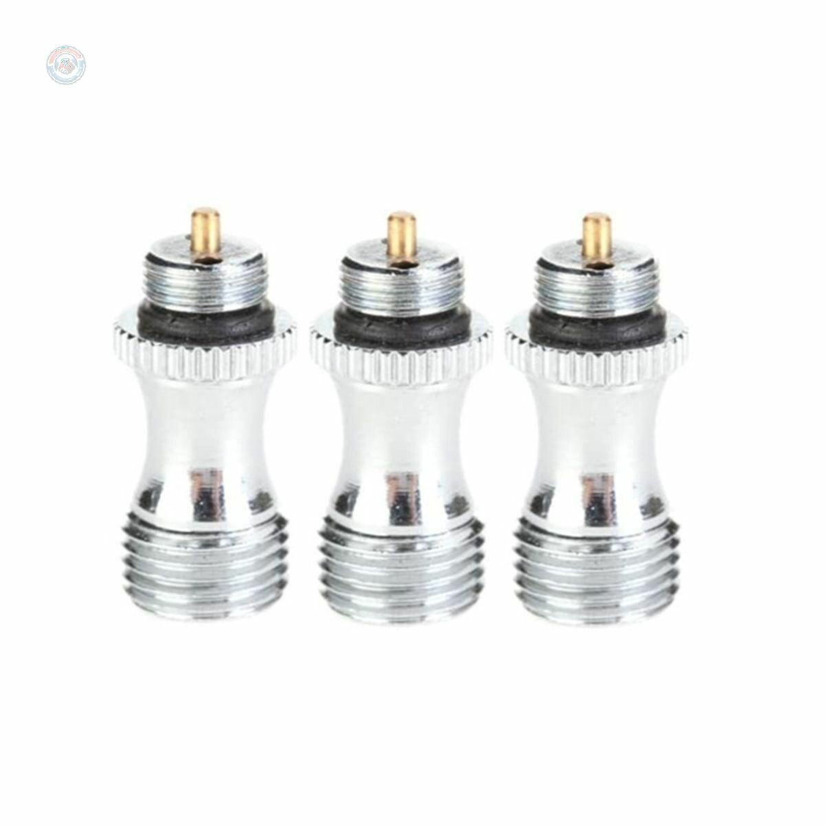 Комплект воздушных клапанов из нержавеющей стали для аэрографа двойного действия, 3 шт, запчасти для распыления краски, серебристый металл