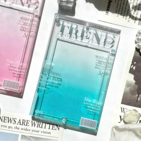 3-дюймовая акриловая фоторамка с градиентом, фоторамка с изображением идола, украшение в виде букв, американские фоторамки, альбомы, украшение дома