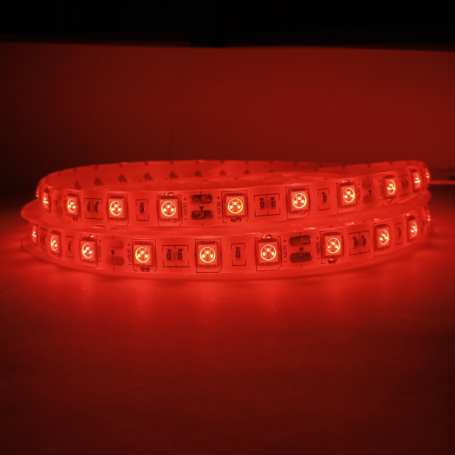 Светодиодная лента 5050 12v 14.4 вт 60 led ip65 Красный 5м