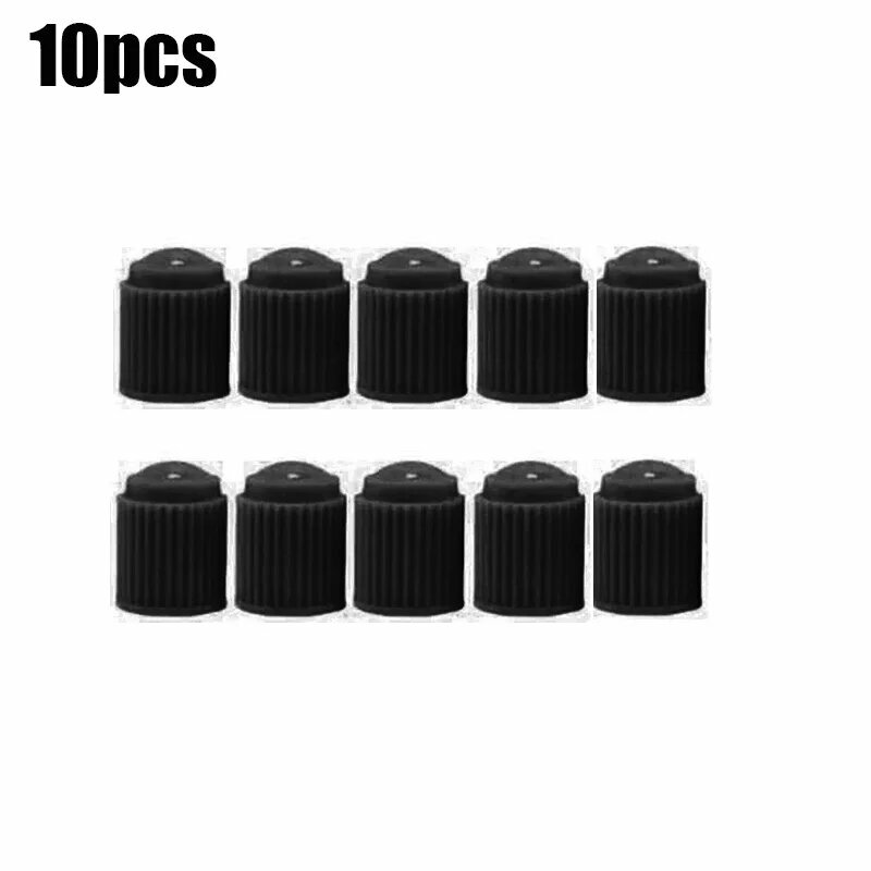 Черные Пластиковые Колпачки Для Колесных Ниппелей (для Автомобилей, Мотоциклов И Black 10pcs