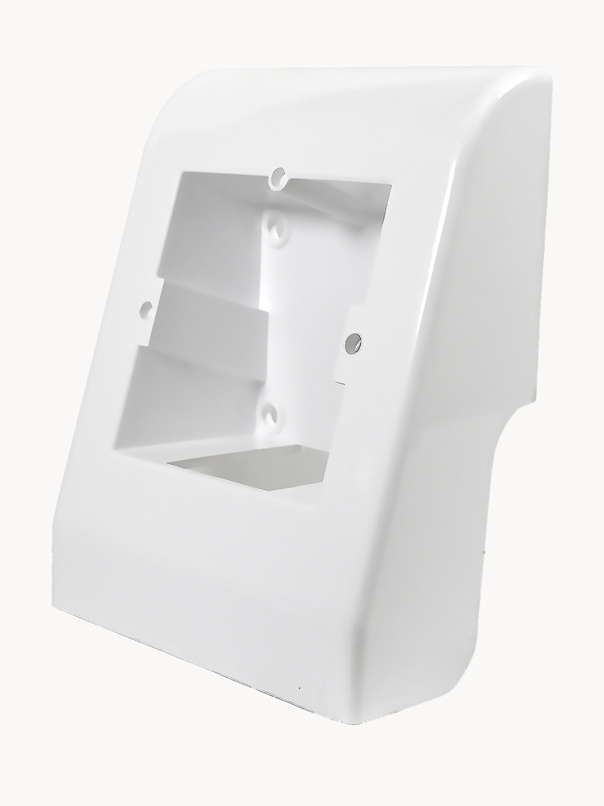 Монтажный бокс для плинтуса, короб в плинтус для розеток