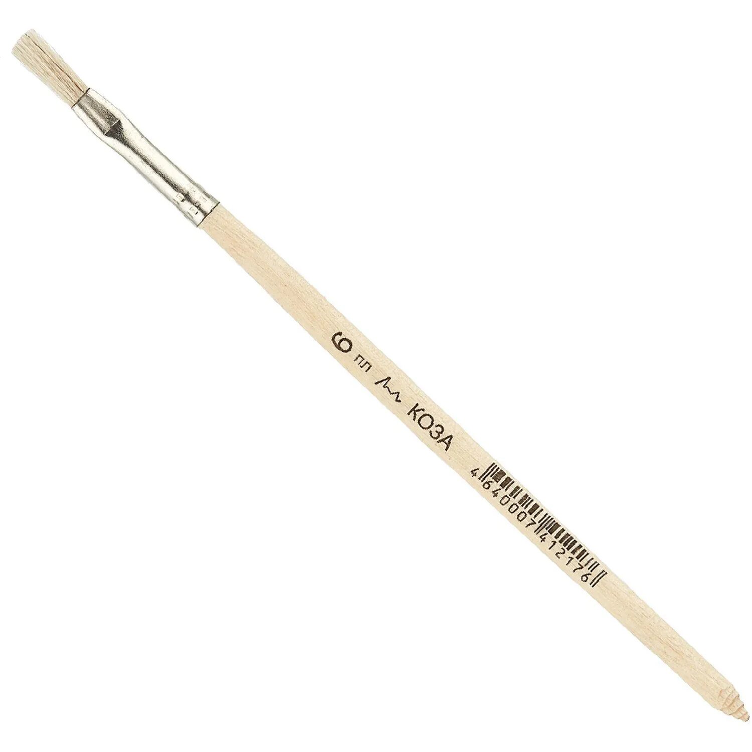 Кисть №1School, коза, плоская,№6