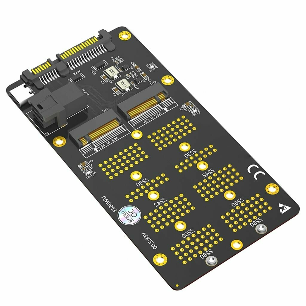 2 в 1 M2 на SATA3 и SFF 8643 адаптер