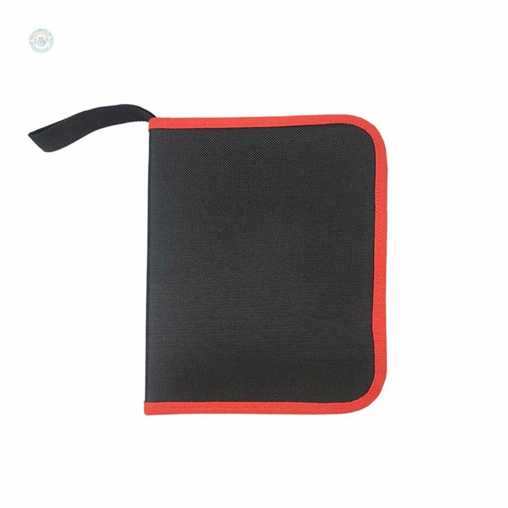 Сумка-органайзер на 55 ключей для сверл и бит, прочная тканевая сумка с прозрачными этикетками для хранения инструментов, удобный кейс для мастера и домашнего мастера