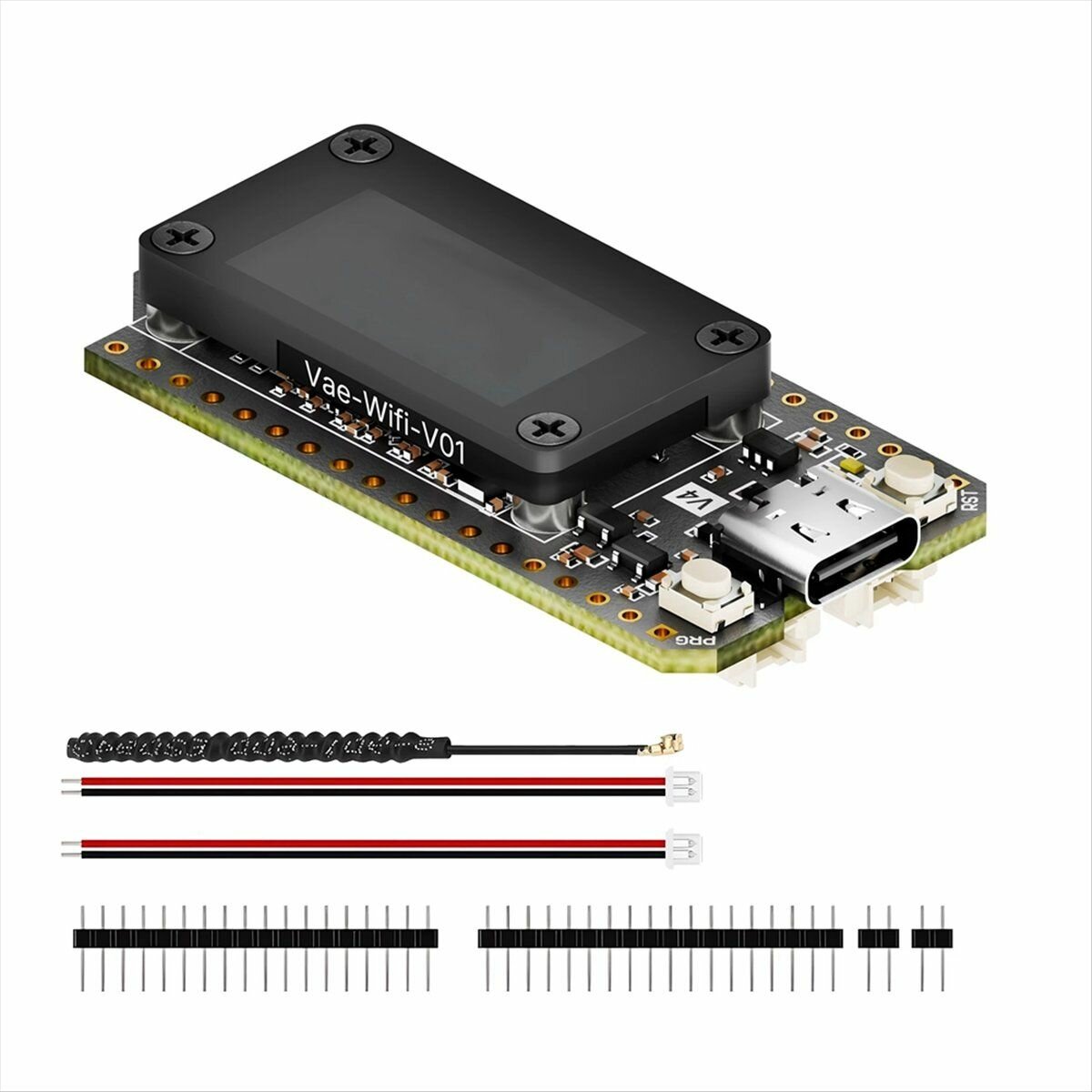 LoRa 32 V4 Meshtastic ESP32 SX1262 0,96-дюймовый OLED-дисплей с питанием от солнечной батареи, Mesh-сетевой WiFi BLE с низким энергопотребле