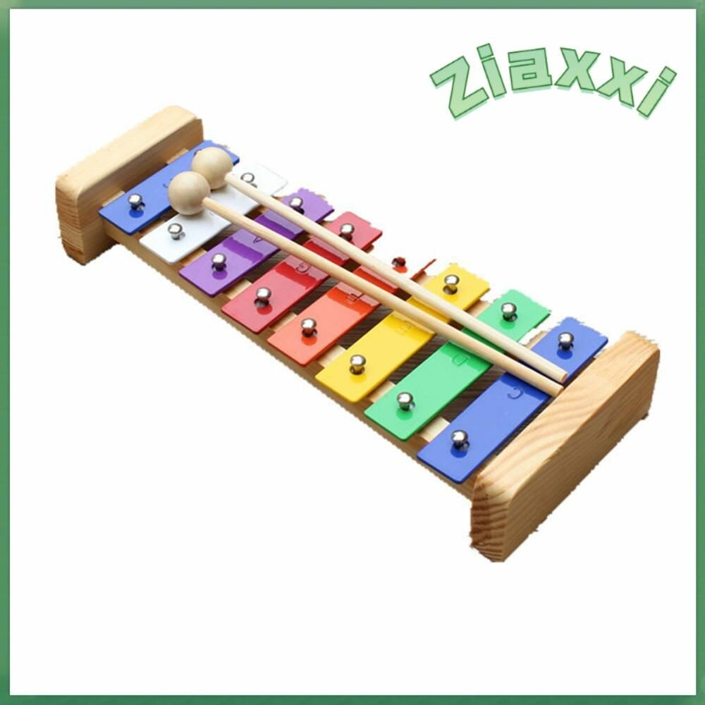 8 нотный ксилофон, удобная игрушка для детей, развивающий музыкальный инструмент