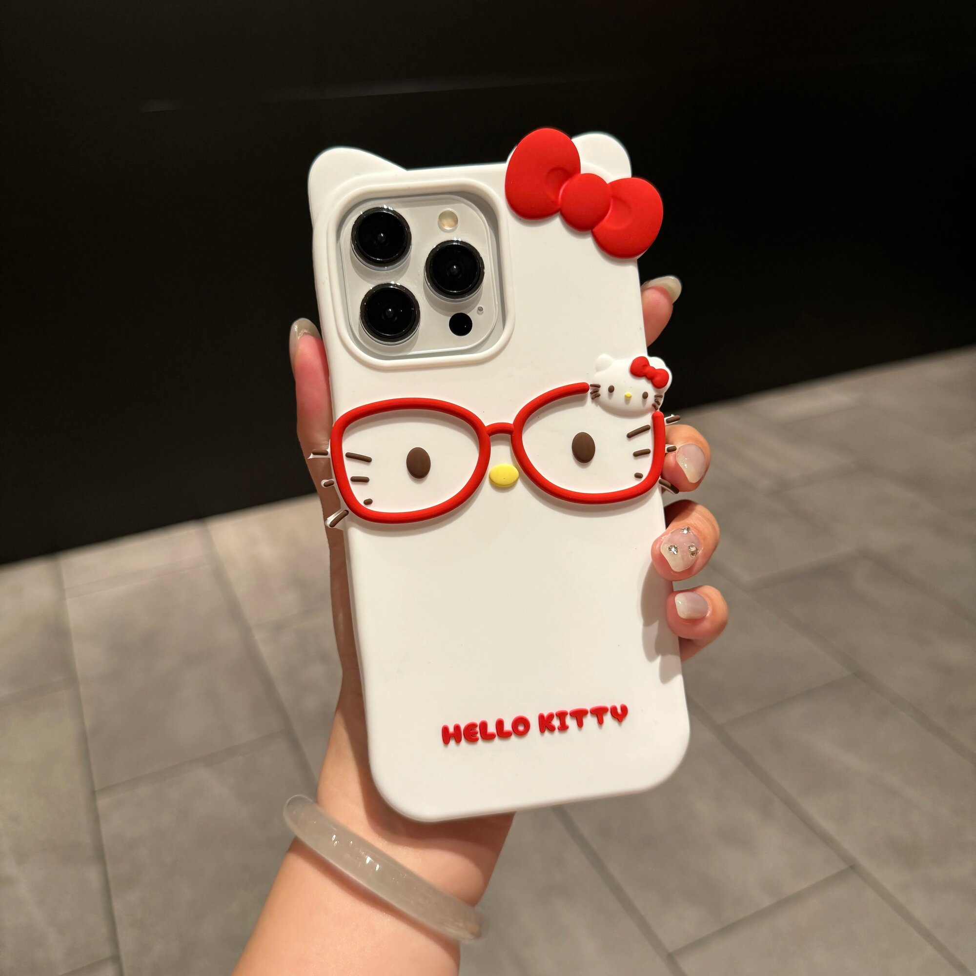 Чехол для телефона Sanrio 3D с мультяшным дизайном Hello Kitty для iPhone 17, 16, 15, 14, 11, 13, 12 Pro Max, милый чехол из мягкого силикона