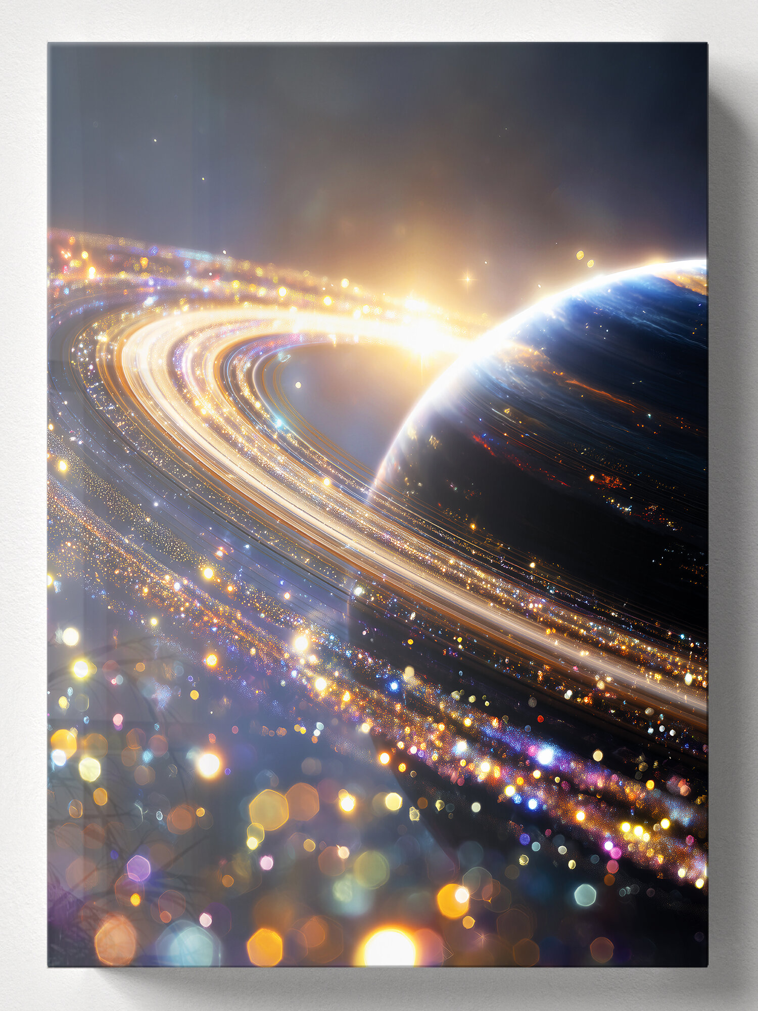 Картина Postermarket "Галактика" на стекле цифровая печать, 50x70 см.