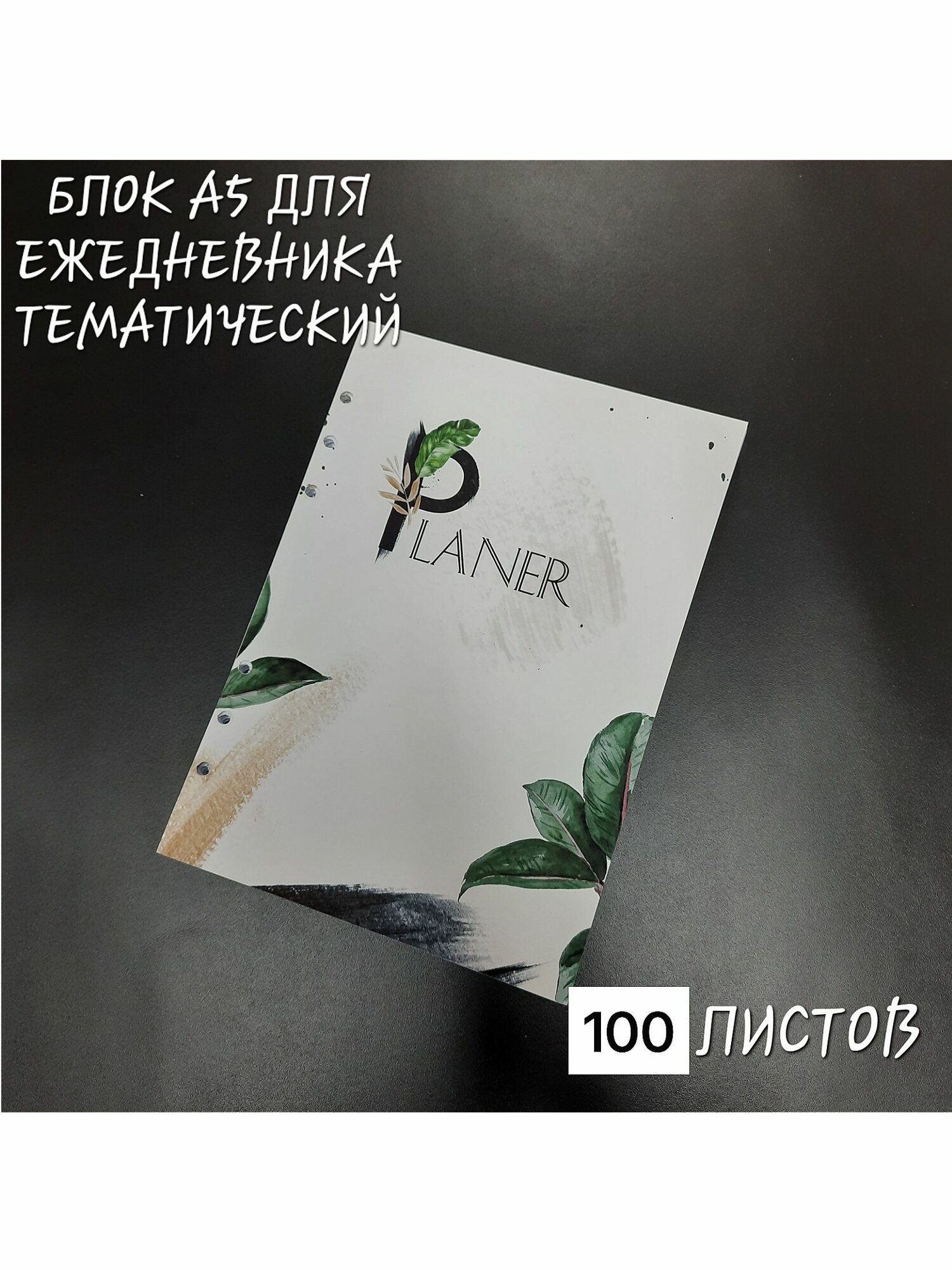 Блок сменный, бумага для ежедневника, блокнота, тематический, цветной. А5, 100 листов.