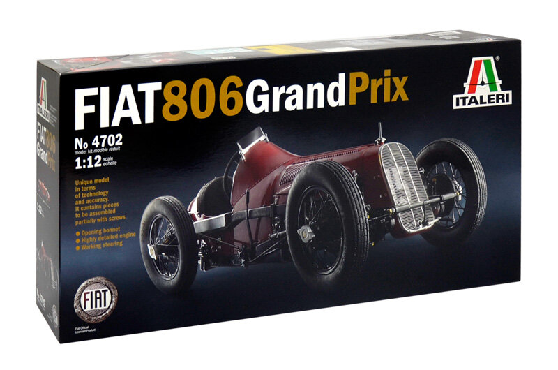 Сборная модель "Автомобили и мотоциклы FIAT 806 GRAND PRIX" (1:12), артикул 4702