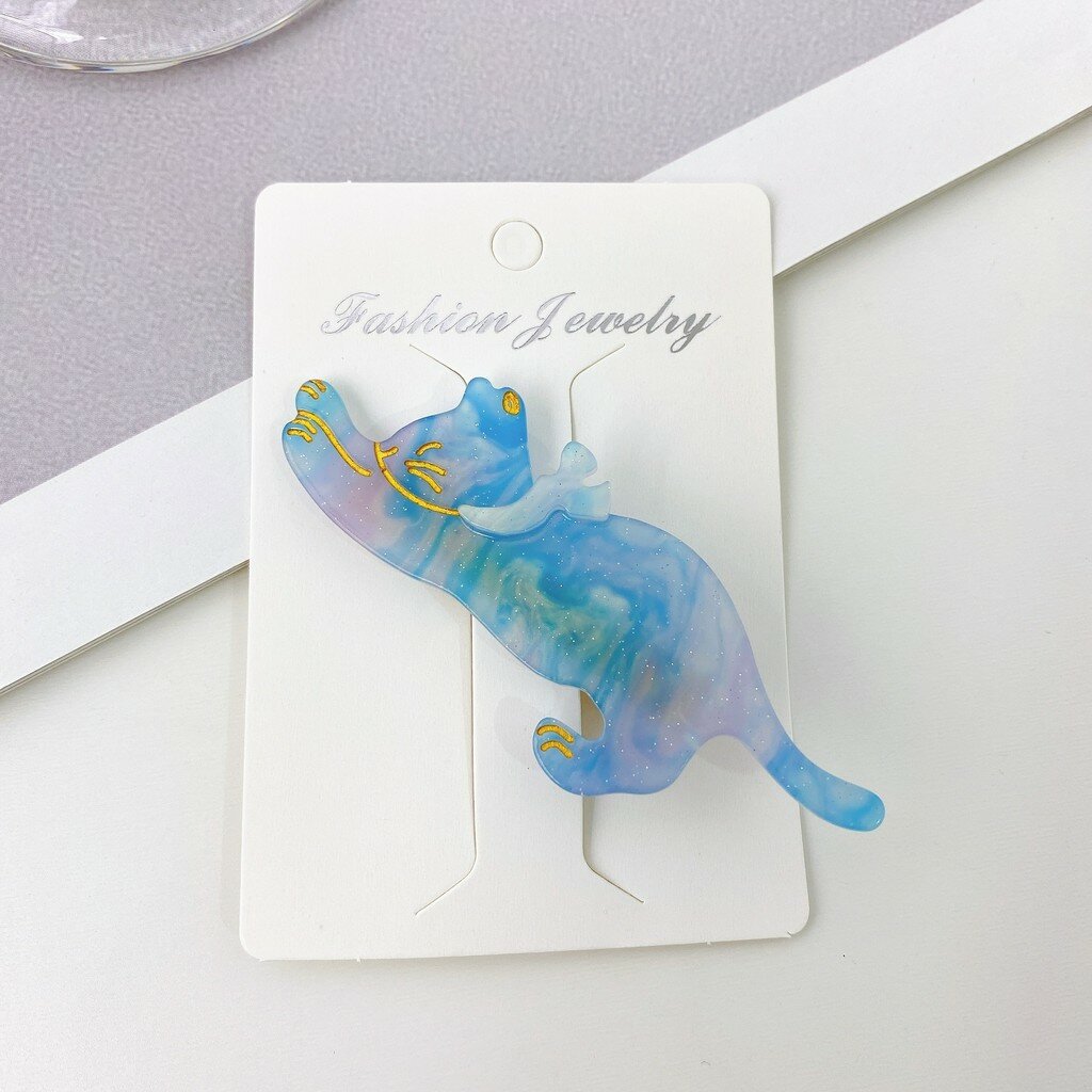 Аксессуары для волос кот в стиле чарминг 8кореан с дизайнами голубые радуга, женские