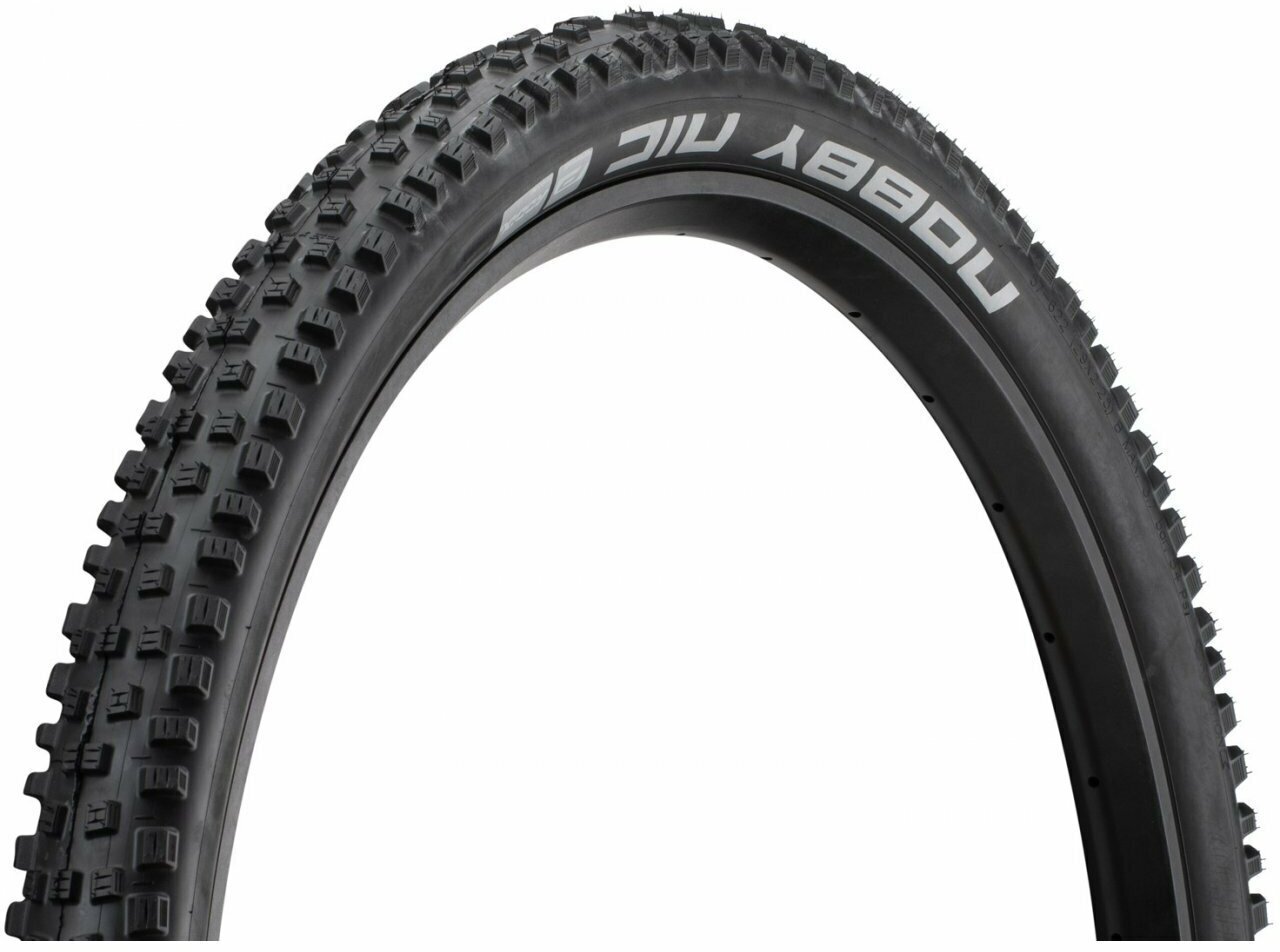 Велопокрышка 27.5x2.25 SCHWALBE NOBBY NIC, антипрокол RaceGuard, DD, Folding (кевлар/складная) B/B-SK HS602 Addix 67EPI 35B SCHWALBE
