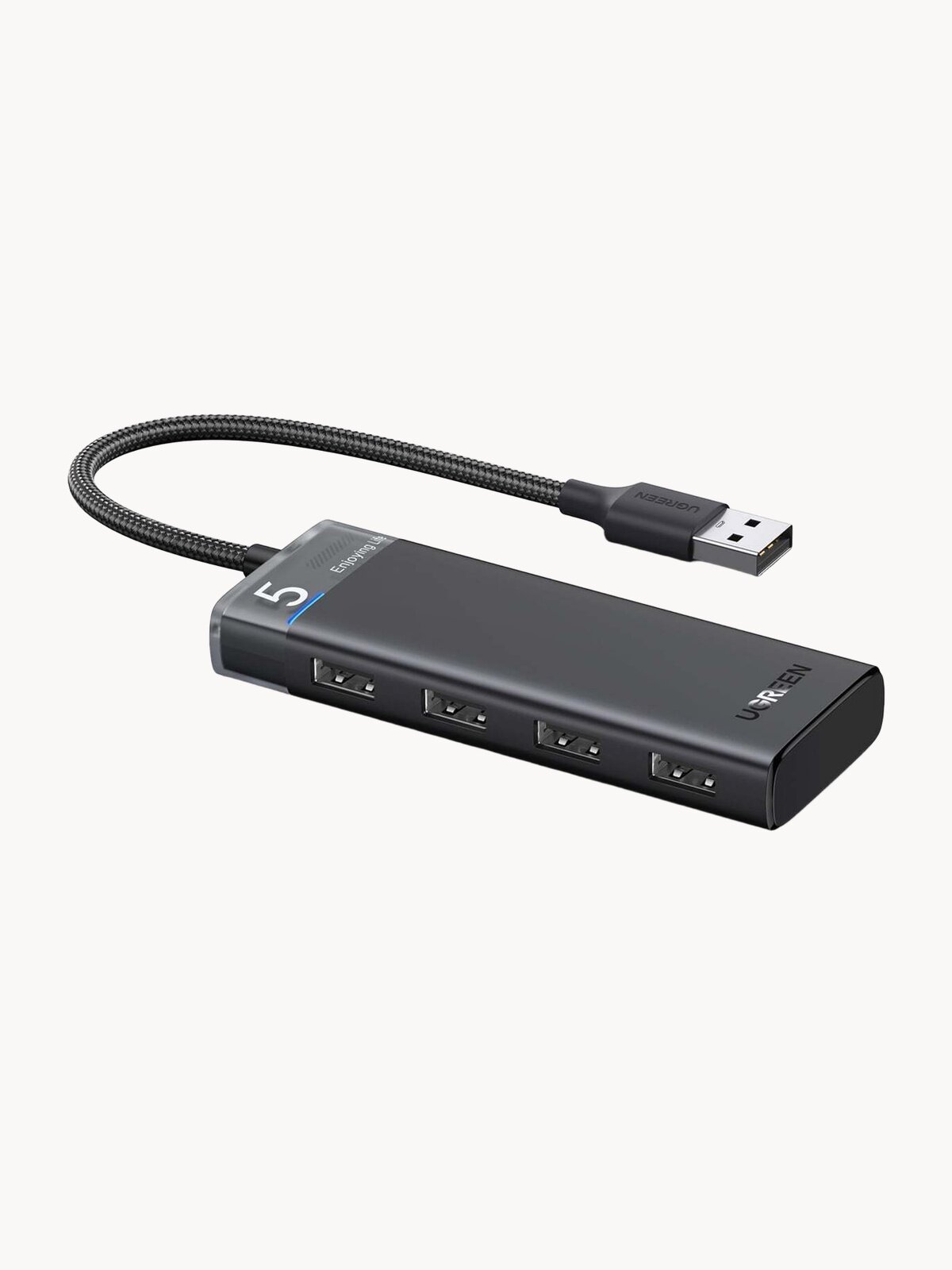 Хаб(разветвитель) Ugreen CM653 4-Port USB-A Hub, черный(15548)