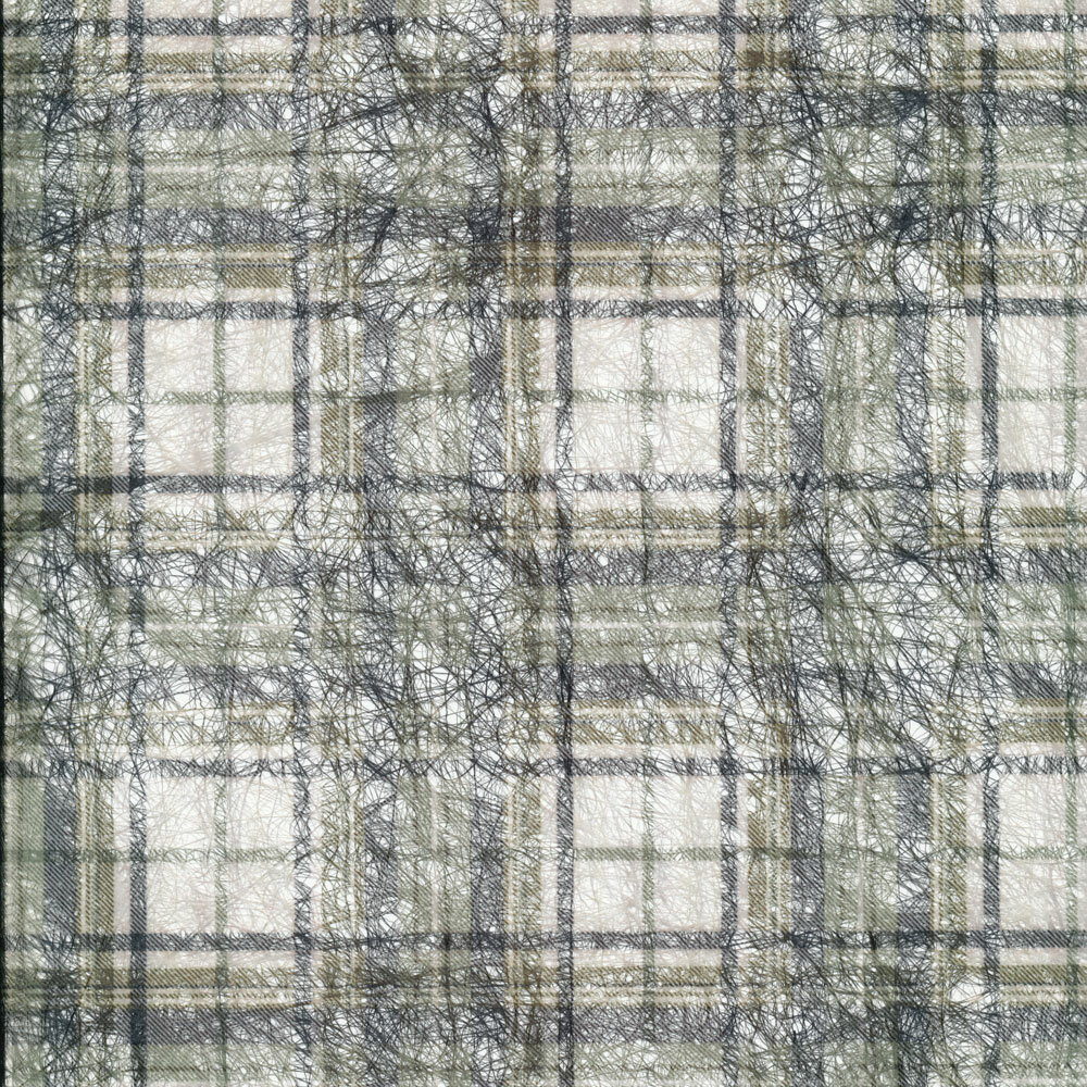 Blumentag PNW-35 Флористический фетр 35 г/м2, 10 м, зелёный в клетку