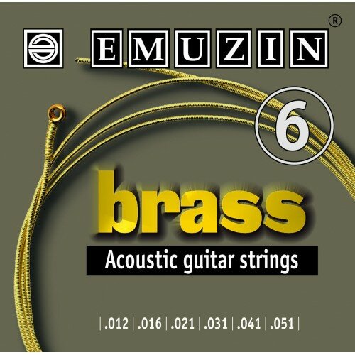 Струны для акустической гитары Emuzin Brass 6А104 12-51