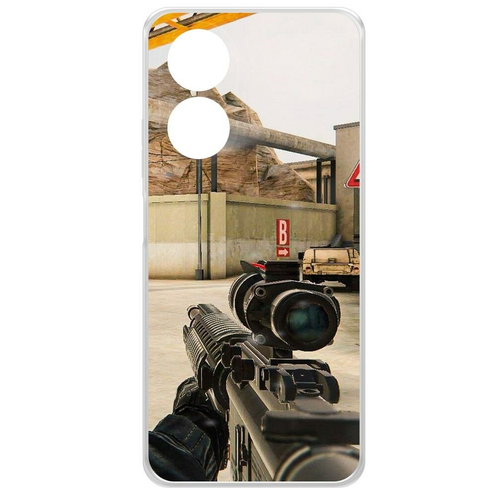 Чехол-накладка Krutoff Clear Case Cтандофф 2 (Standoff 2) - Оптика для Oppo A58 4G