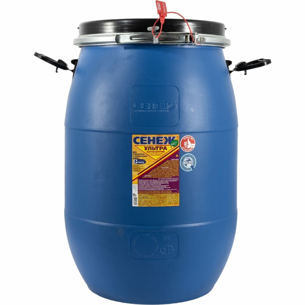 Антисептик для дерева сенеж ультра бочка Е 65 кг 00000000627, для защиты древесины гниения плесени синевы насекомых