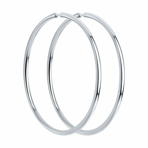 Серьги конго, серебро, 925 проба