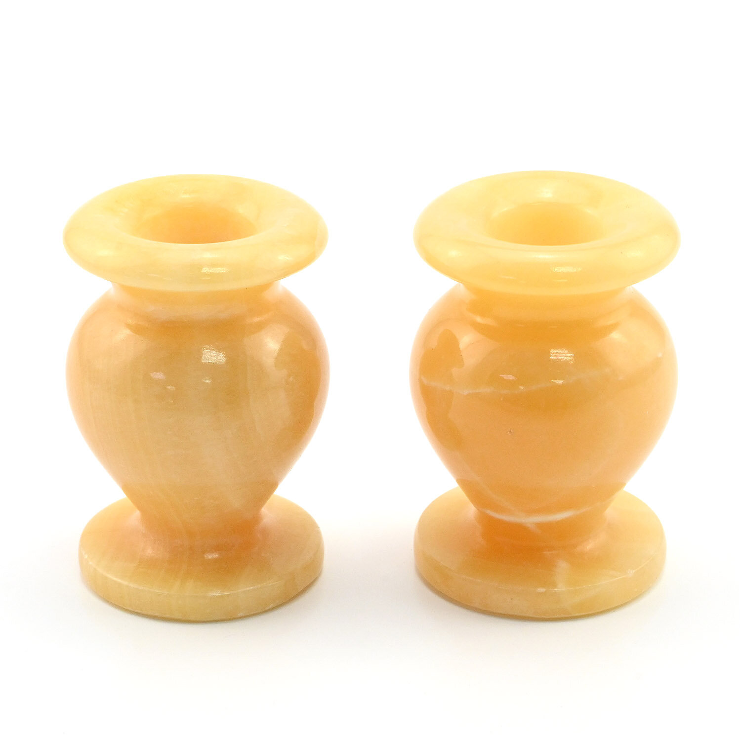 Ваза из оникса жёлтого 50*50*70мм. .