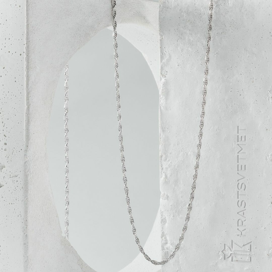 Цепь серебро, 925 проба, родирование