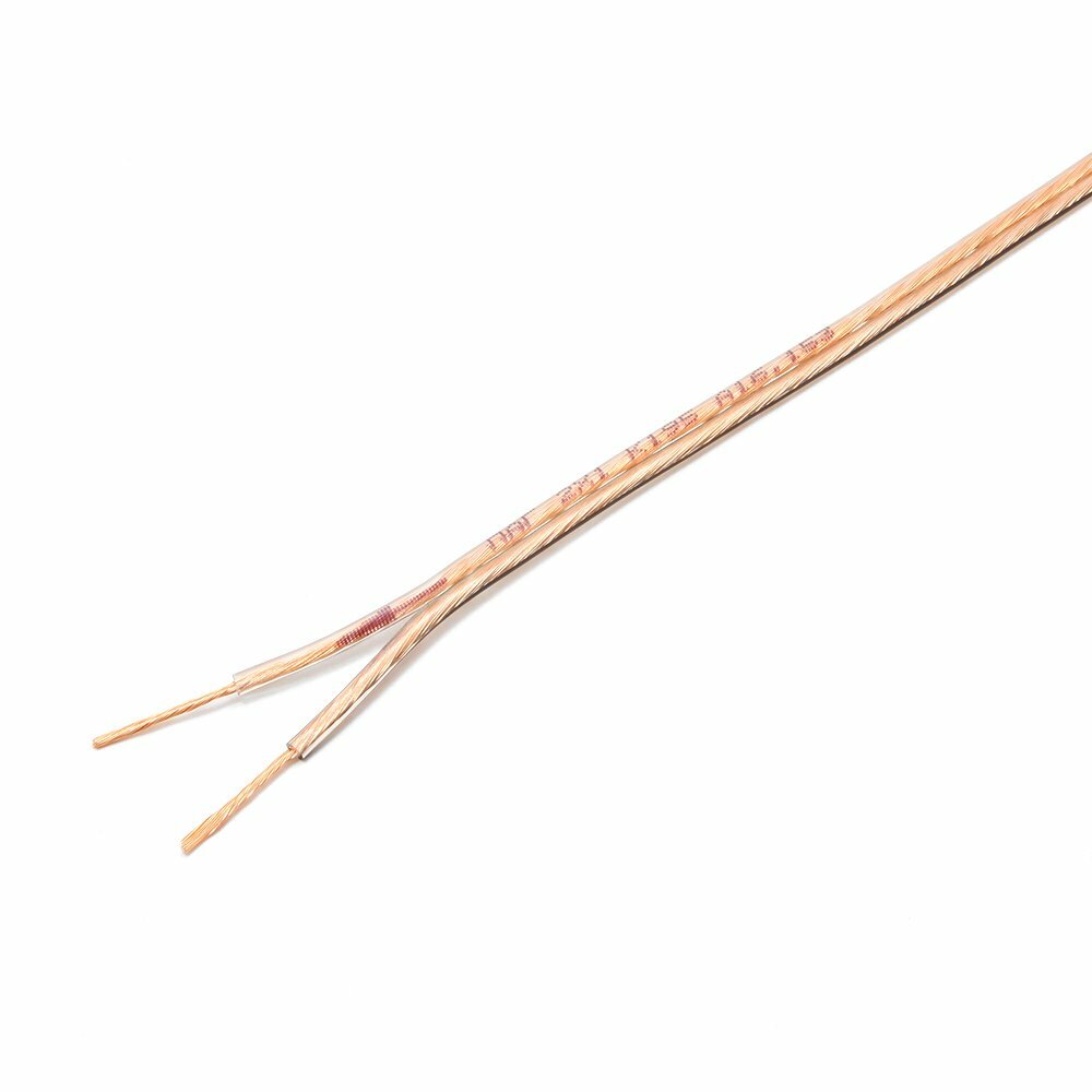 Акустический кабель Cablexpert прозрачный 2x1.0мм2 на катушке 100м CC-TC2x1,0-100M