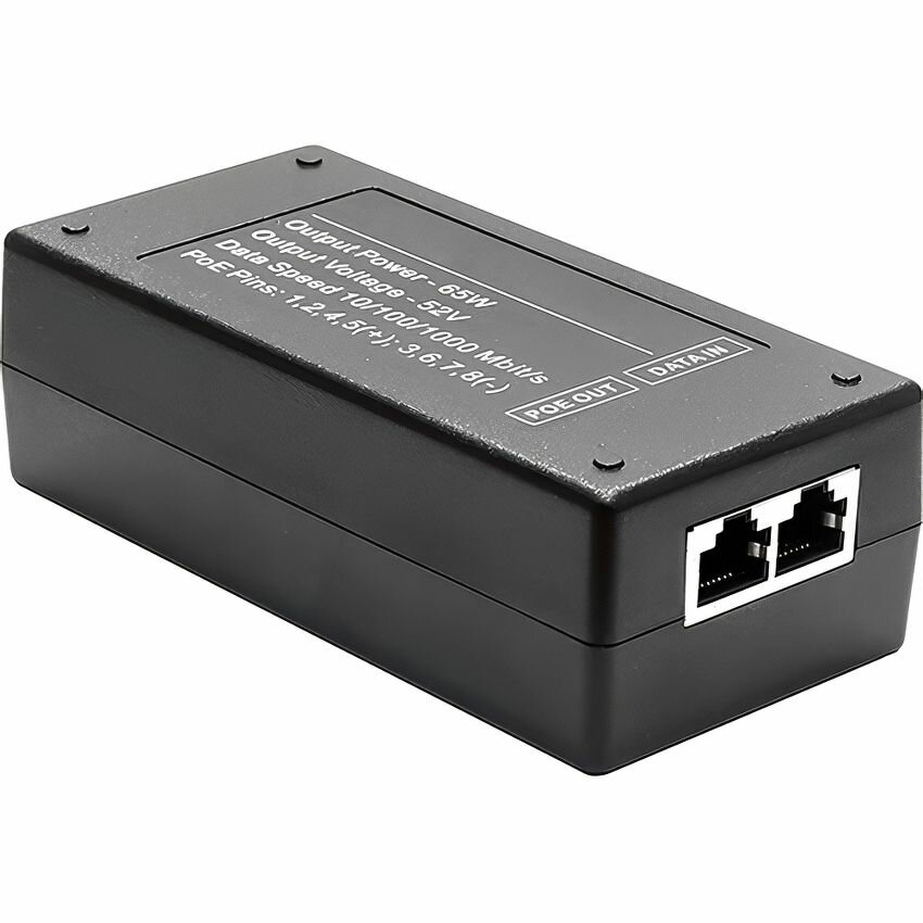 PoE-инжектор NST Gigabit Ethernet 65W NS-PI-1G-65/A, официальная гарантия