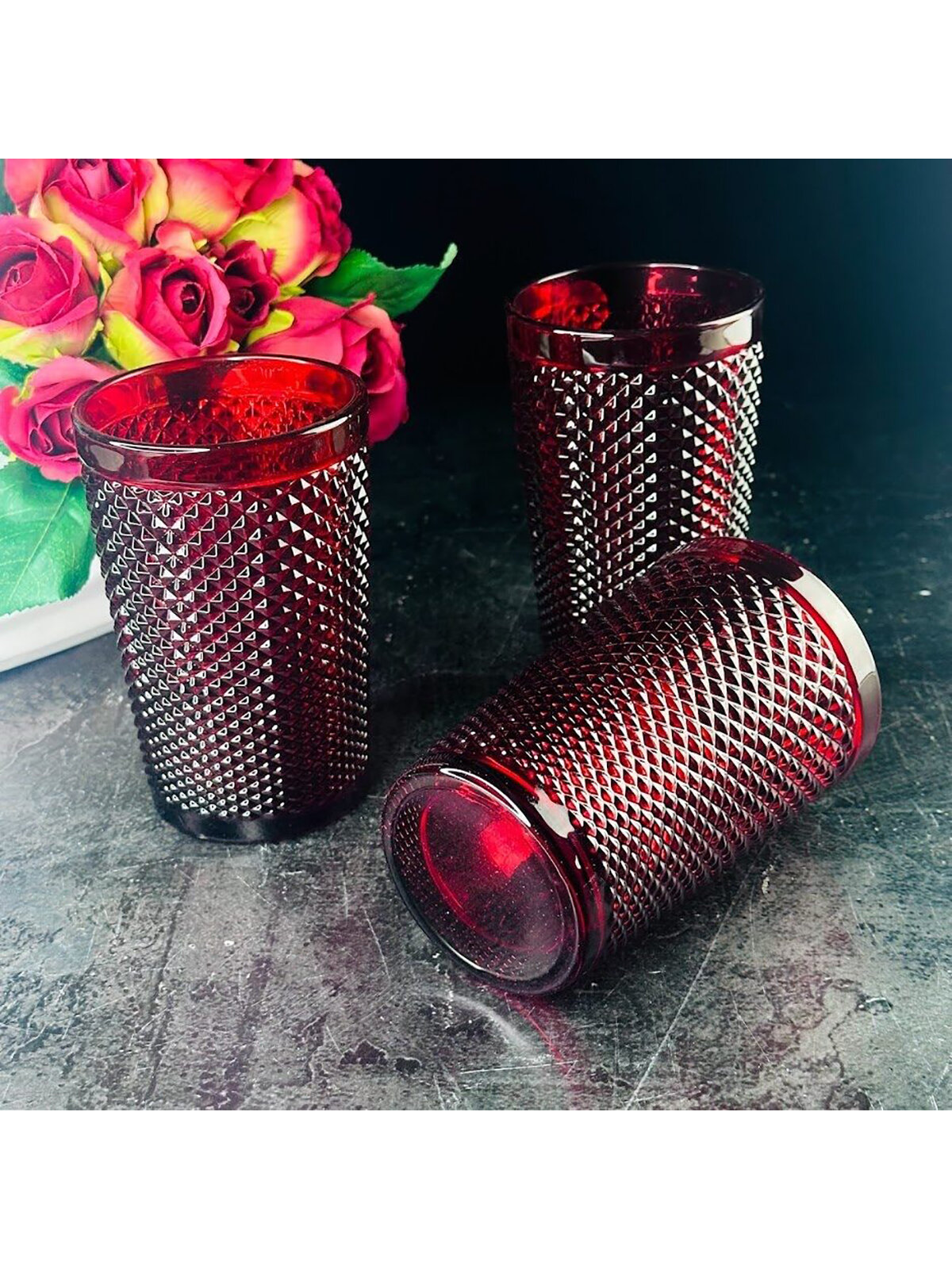 Стаканы 6 шт Lenardi, стеклянные, 355 мл