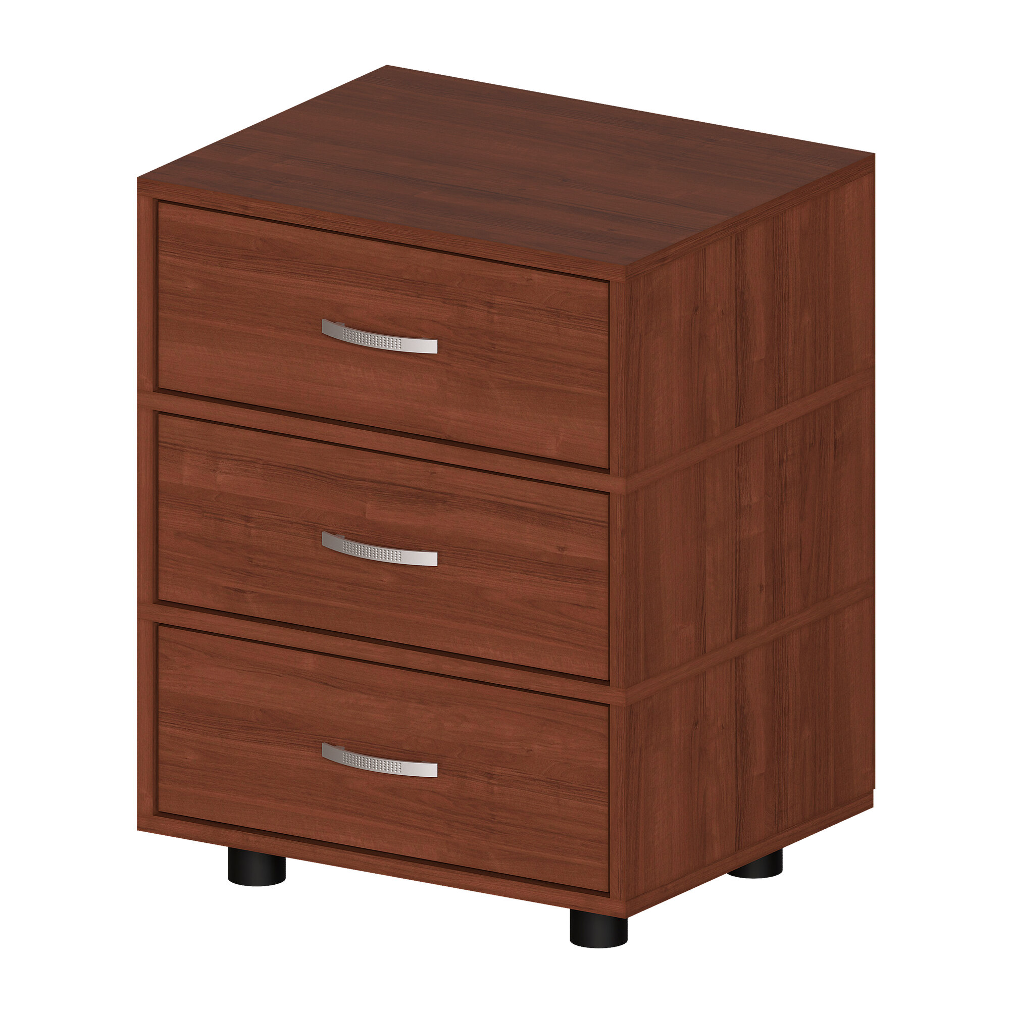 Комод СитиМебель-3 Ширина 40 см, Глубина 30 см, Высота 64 см, цвет: Орех экко